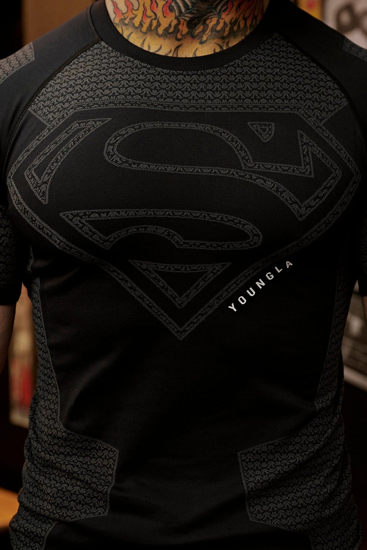 4117 - Superman Compression Tees